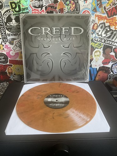 CREED Greatest Hits 2LP VG++ ORANGE SMOKE VINYL /500 CRAFT RECORDINGS ...