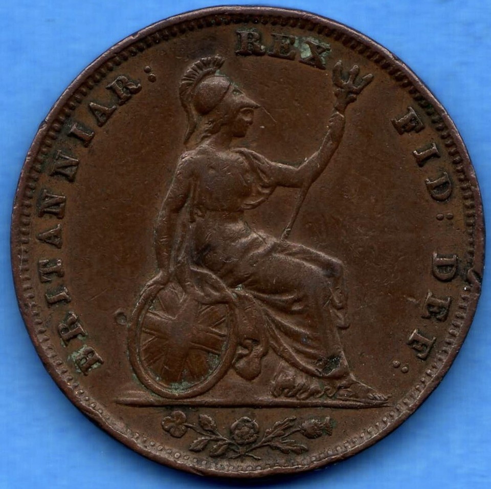 Farthing 1835 Great Britain Coin KM #705 - Circulated | eBay