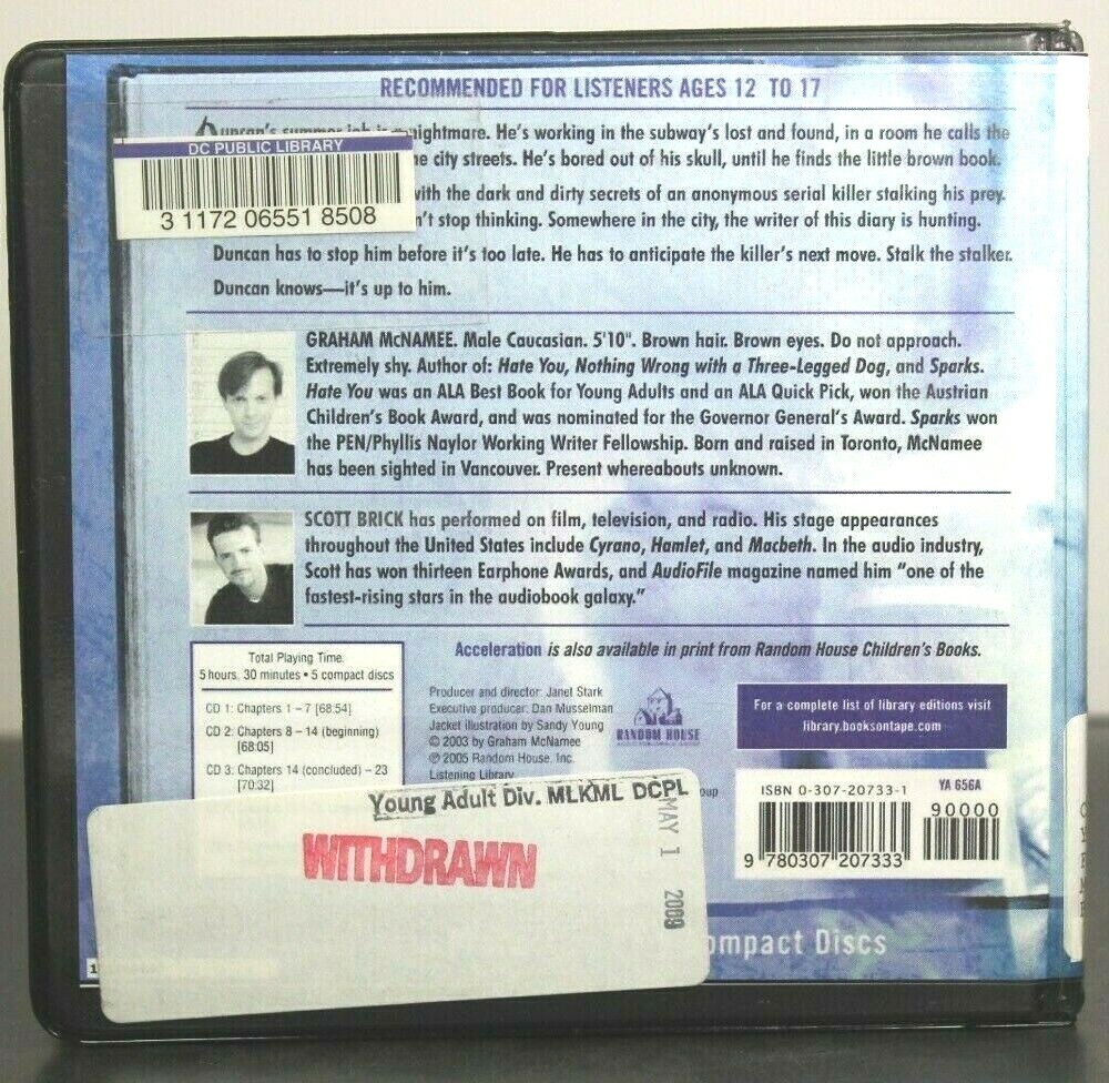 Acceleration by Graham McNamee (Compact Disc, Unabridged edition) for ...