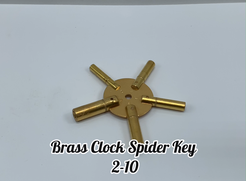 BRASS CLOCK SPIDER KEY WINDING KEYS 2-10 NEW CLOCKS TOOL | eBay