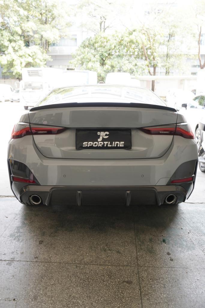 For 2021-23 BMW 4SERIES G26 440i 430i REAL CARBON Fiber Rear Bumper ...