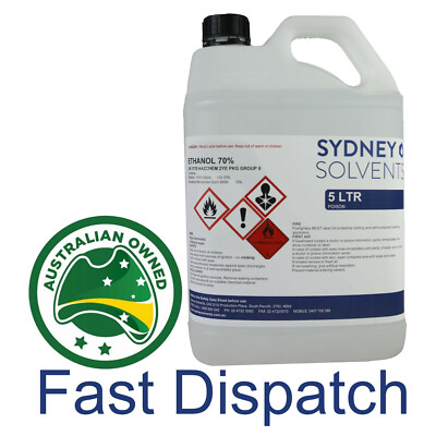 Ethanol 70% Cleaner Kills Bacteria 5 Litre | eBay Australia
