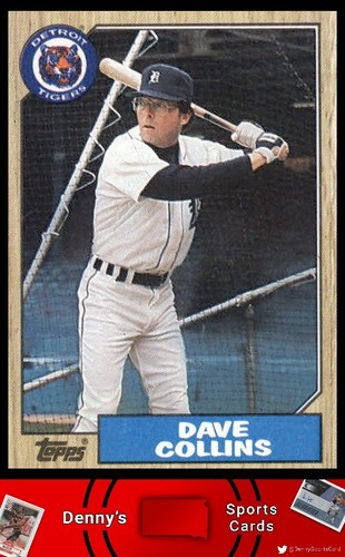 1987 Topps #148 Dave Collins Detroit Tigers Baseball Card | eBay