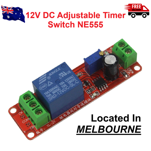 12V NE555 Adjustable Delay Timer For Monostable Switch Relay Module ...