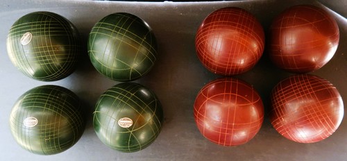 Vtg Regent Bocce Ball Set Red Green Made In Italy Summer Game | eBay