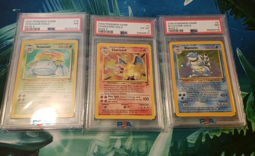Pokemon Lot Of 3 PSA Slabs Charizard Base Set 2, Blastoise And Venusaur ...
