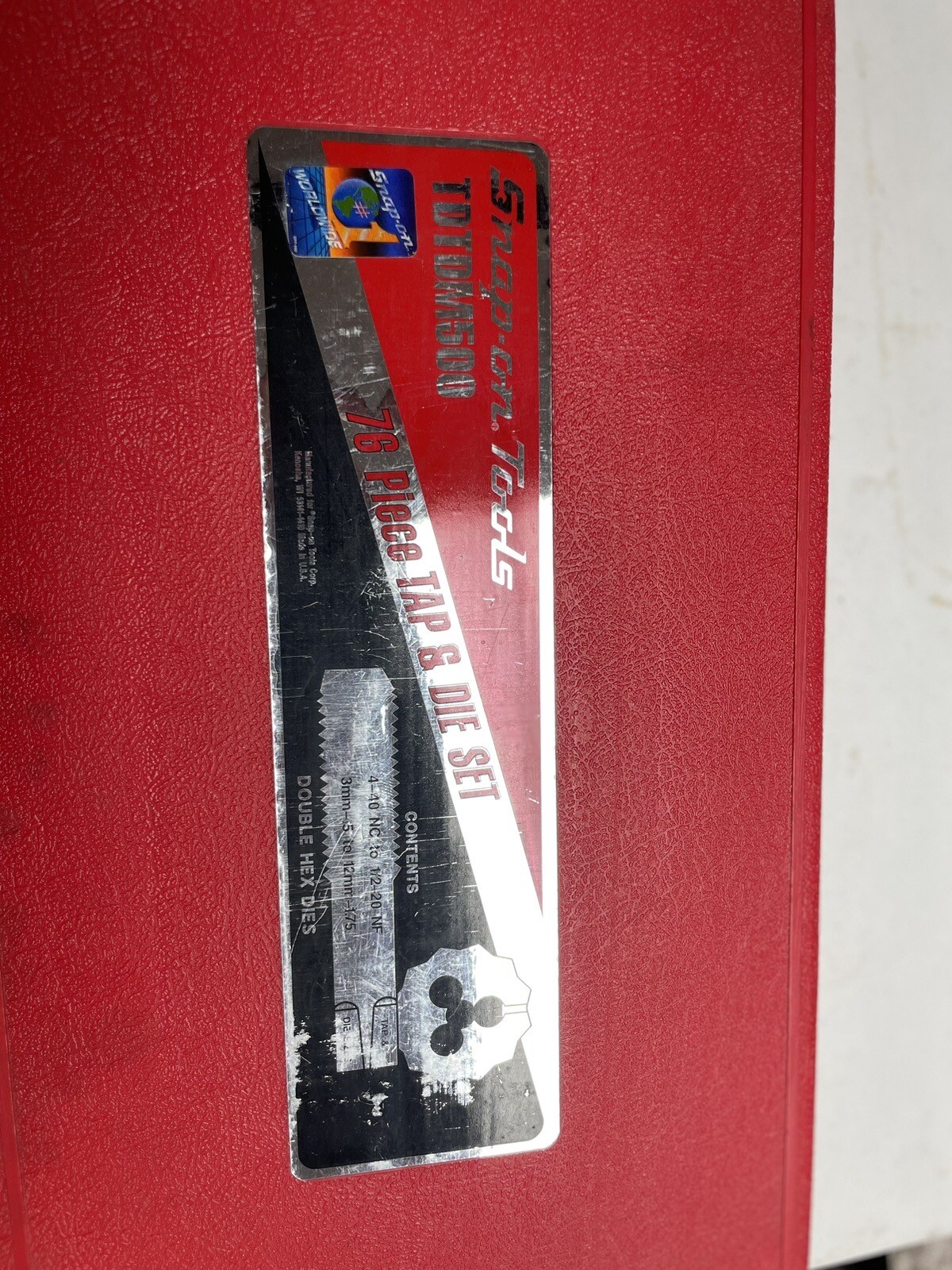 SNAP-ON TDTDM500B - 80pc SAE & Metric Master Tap & Die Set for sale ...