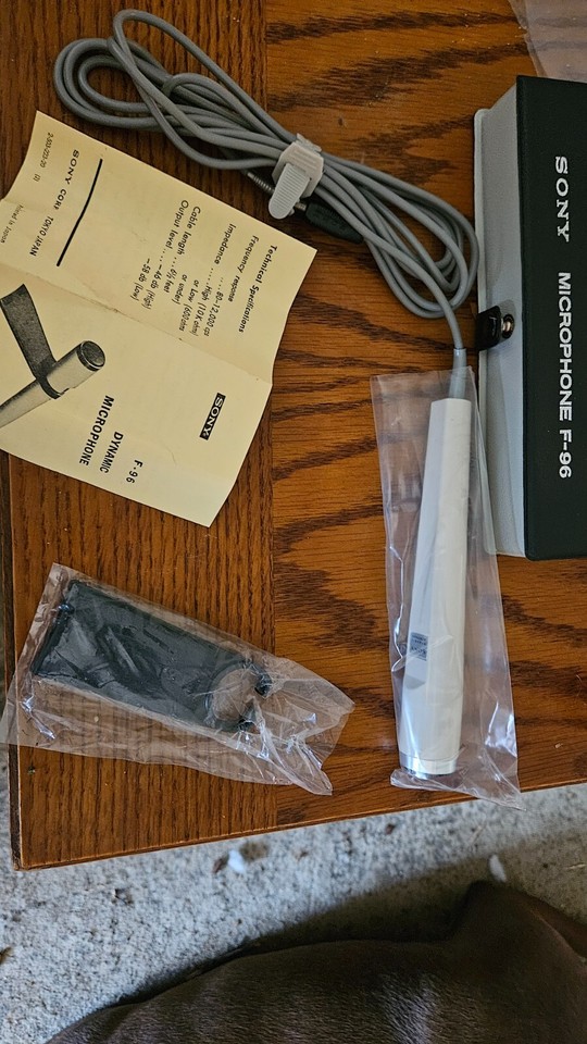 Sony F-96 Dynamic Microphone. NEW, in Original Box. | eBay
