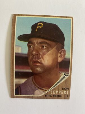 1962 Topps Baseball Don Leppert Pittsburgh Pirates Card #36 | eBay