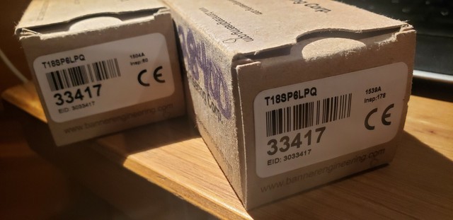 146435 Banner T18SP6LPQ Photoelectric Sensor 2m Range for sale online ...