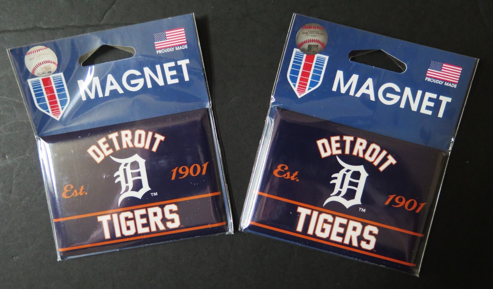 TWO (2) DETROIT TIGERS, 2.5" X 3.5" METAL MAGNETS FROM WINCRAFT | eBay