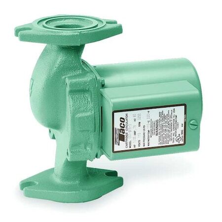 Taco 008-F6 Hydronic Circulating Pump, 1/25 Hp, 115V, 1 Phase, Flange ...