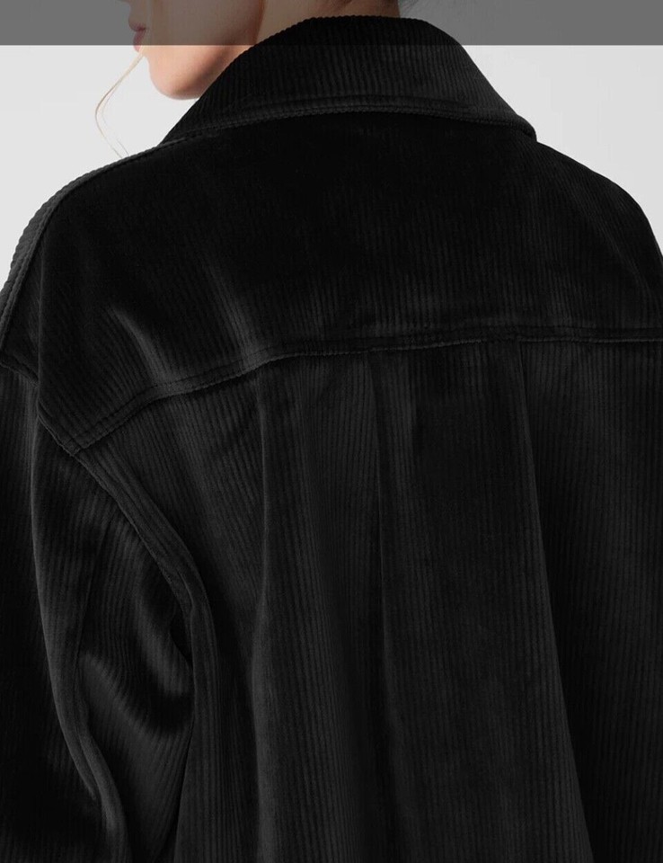 NWT ALO RIBBED VELOUR MOUNTAIN SIDE SHACKET Size S/P | eBay