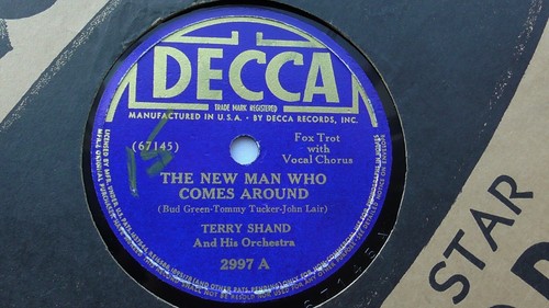 Terry Shand 78rpm Single 10-inch Decca Records #2997 New Man That Comes ...