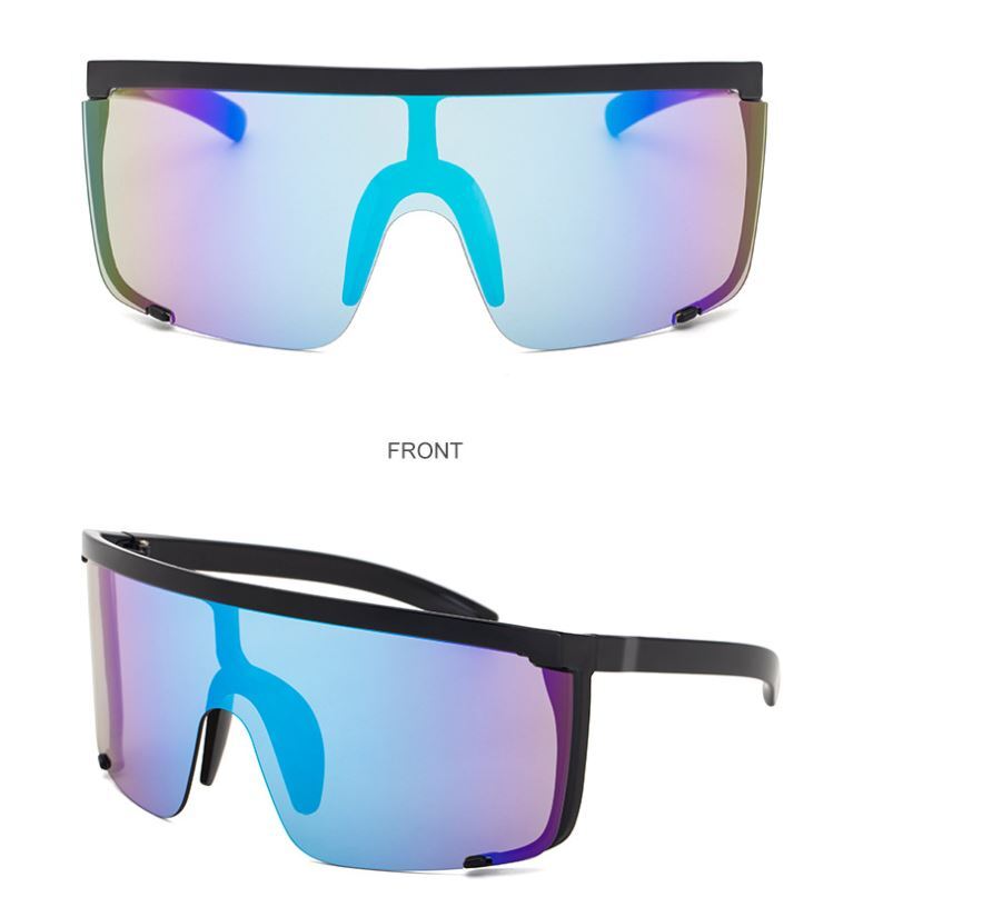 Sunglasses Women Mens Oversize Huge Visor Big Shield Mask Half Face ...
