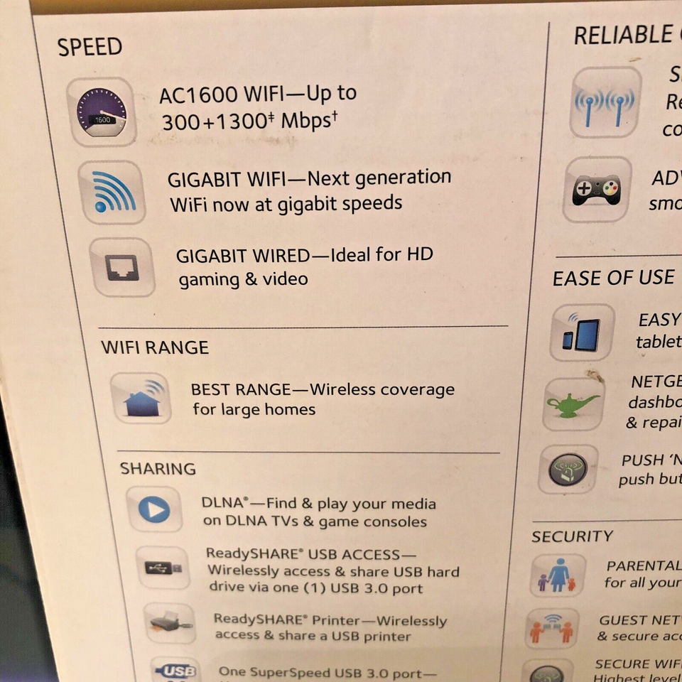 Netgear R6250 Smart WiFi Router AC1600 dual Band Gigabit Wireless ...