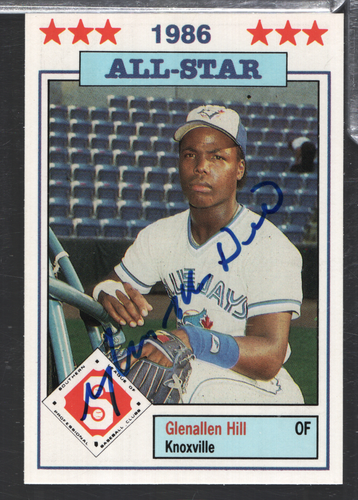 Glenallen Hill Knoxville Autographed 1986 All Stars #16 w/COA ...