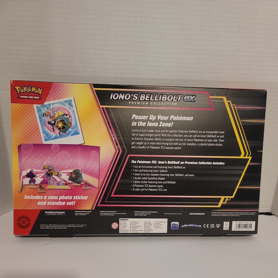 Pokemon TCG Ionos Bellibolt Ex Premium Collection Box - Journey ...
