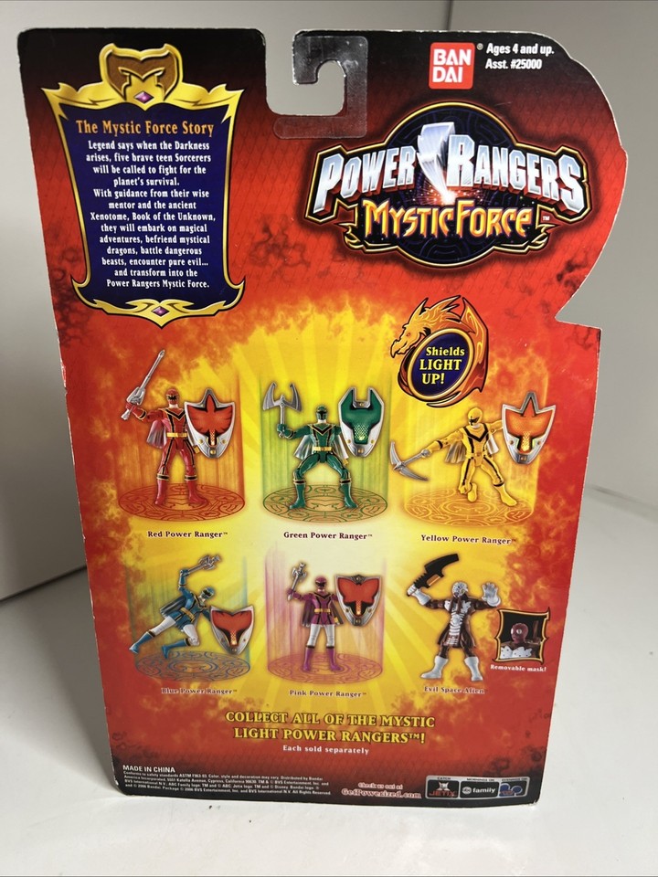 Power Rangers Mystic Force Red Mystic Light Ranger & Shield New Factory ...
