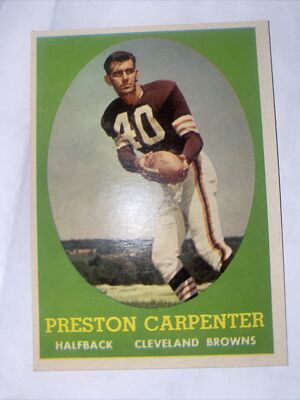 1958 TOPPS #128 PRESTON CARPENTER EX m25 | eBay