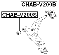 Rear Bushing, Front Control Arm Fits Chevrolet 96388640, 96388641 ...