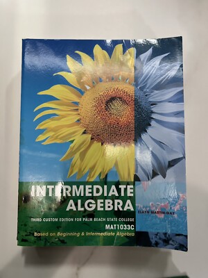 Intermediate Algebra Textbook for Palm Beach State College | eBay