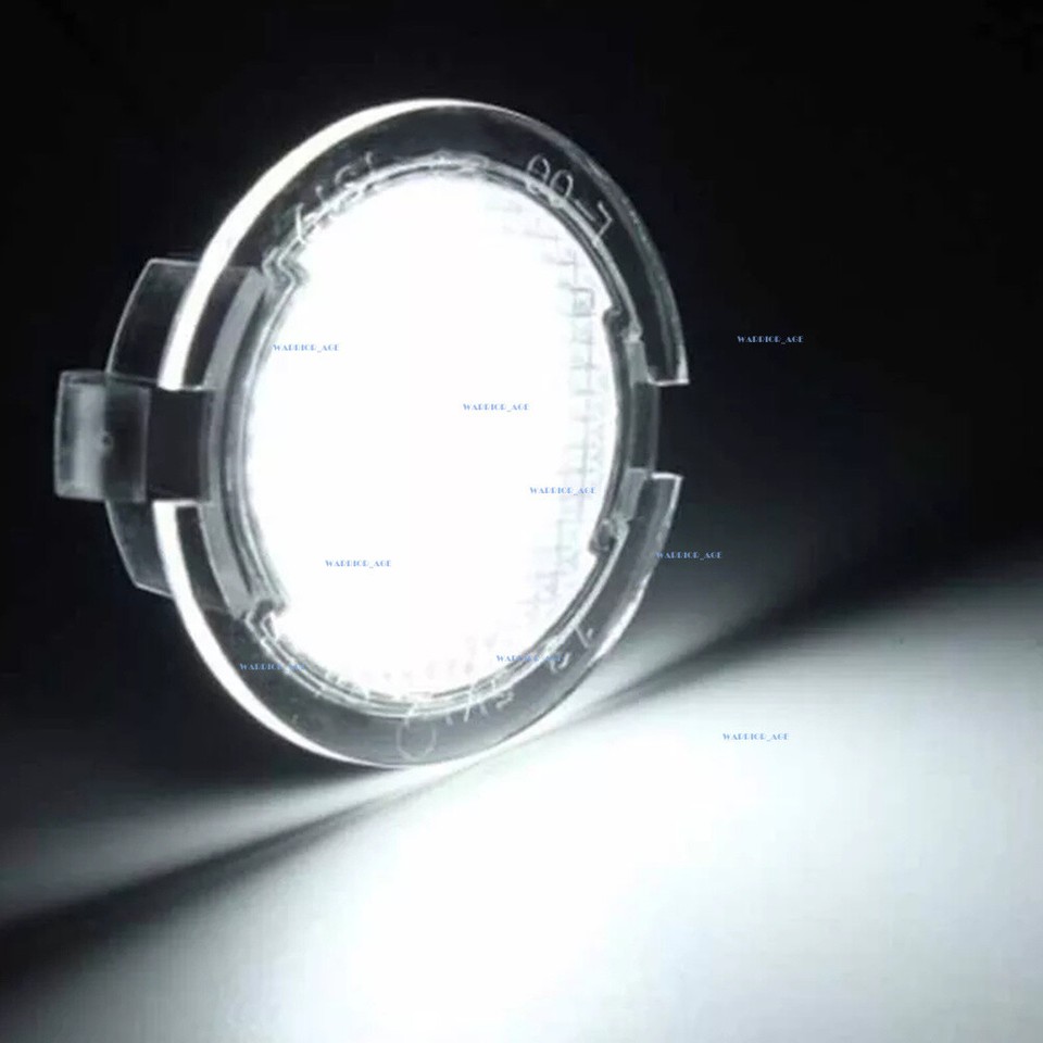 Pair LED Rear View Mirror Puddle Light Fit For Ford Fusion F-150 Edge ...