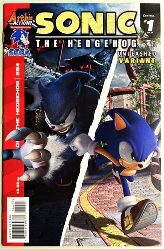 SONIC The HEDGEHOG Comic Book #264 Variant November 2014 CONTROL Bagged ...