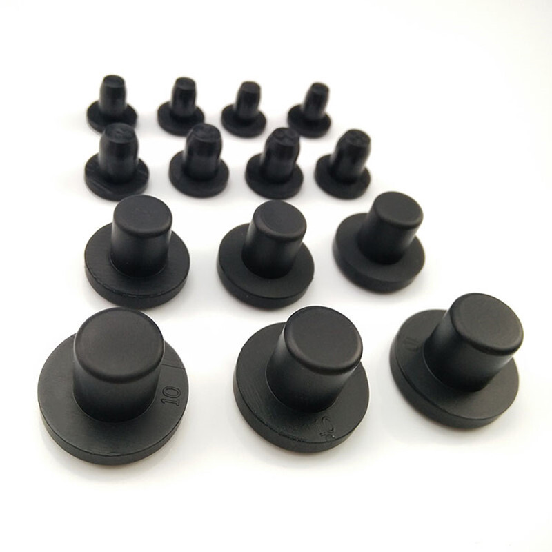 Silicone Rubber Blanking End Cap Tube Pipe Inserts Plug Bung Box Black ...