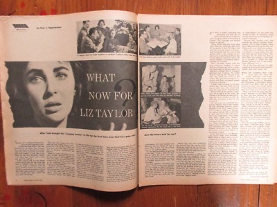 July 20, 1958 Family Weekly Magazine(ELIZABETH TAYLOR/MIKE TODD/THE ...
