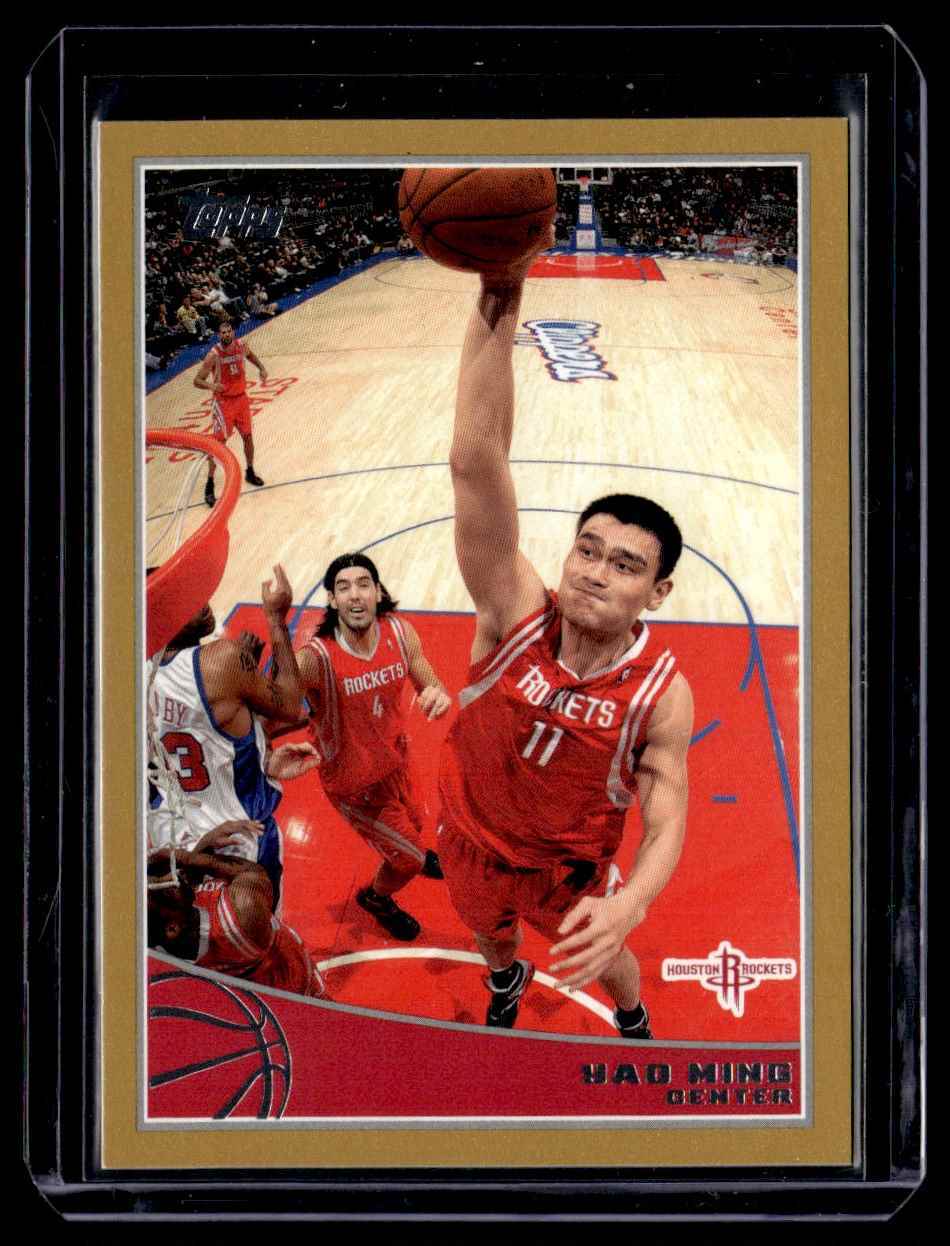 2009-10 Topps Gold Yao Ming 1255/2009 Houston Rockets #93 | eBay