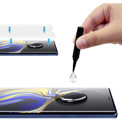 3PCS UV Tempered Glass Glue Screen Protector For Cell Phone Adhesive 3D ...