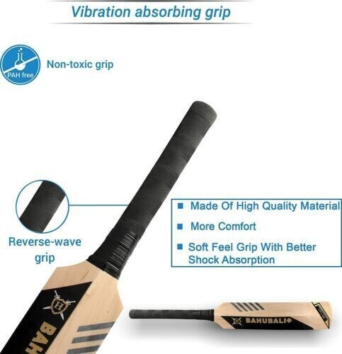 Mongoose Type Kashmir Willow Cricket bat (Pre-Knocked) Well Balanced ...