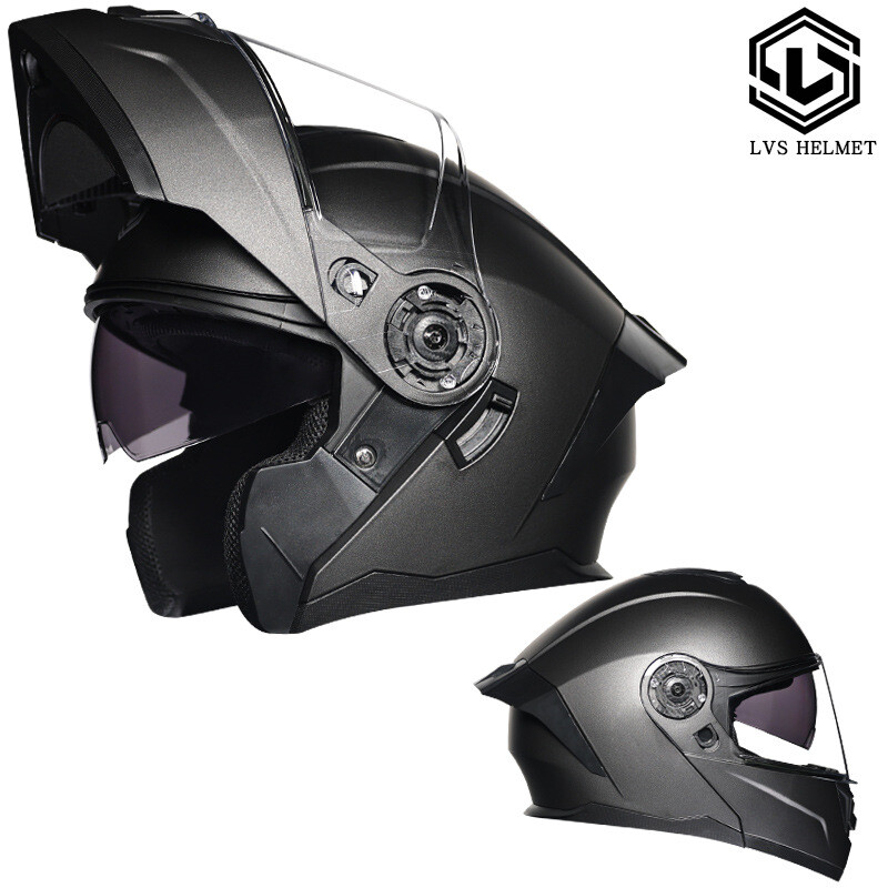 High Quality Motorcycle Helmet Double Lens Flip Up Racing Motorbike ...