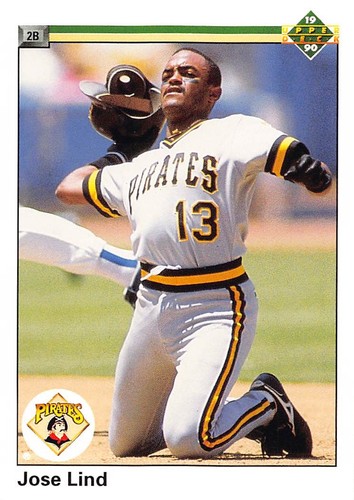 Jose Lind 1990 Upper Deck 424 Pittsburgh Pirates Baseball Card | eBay