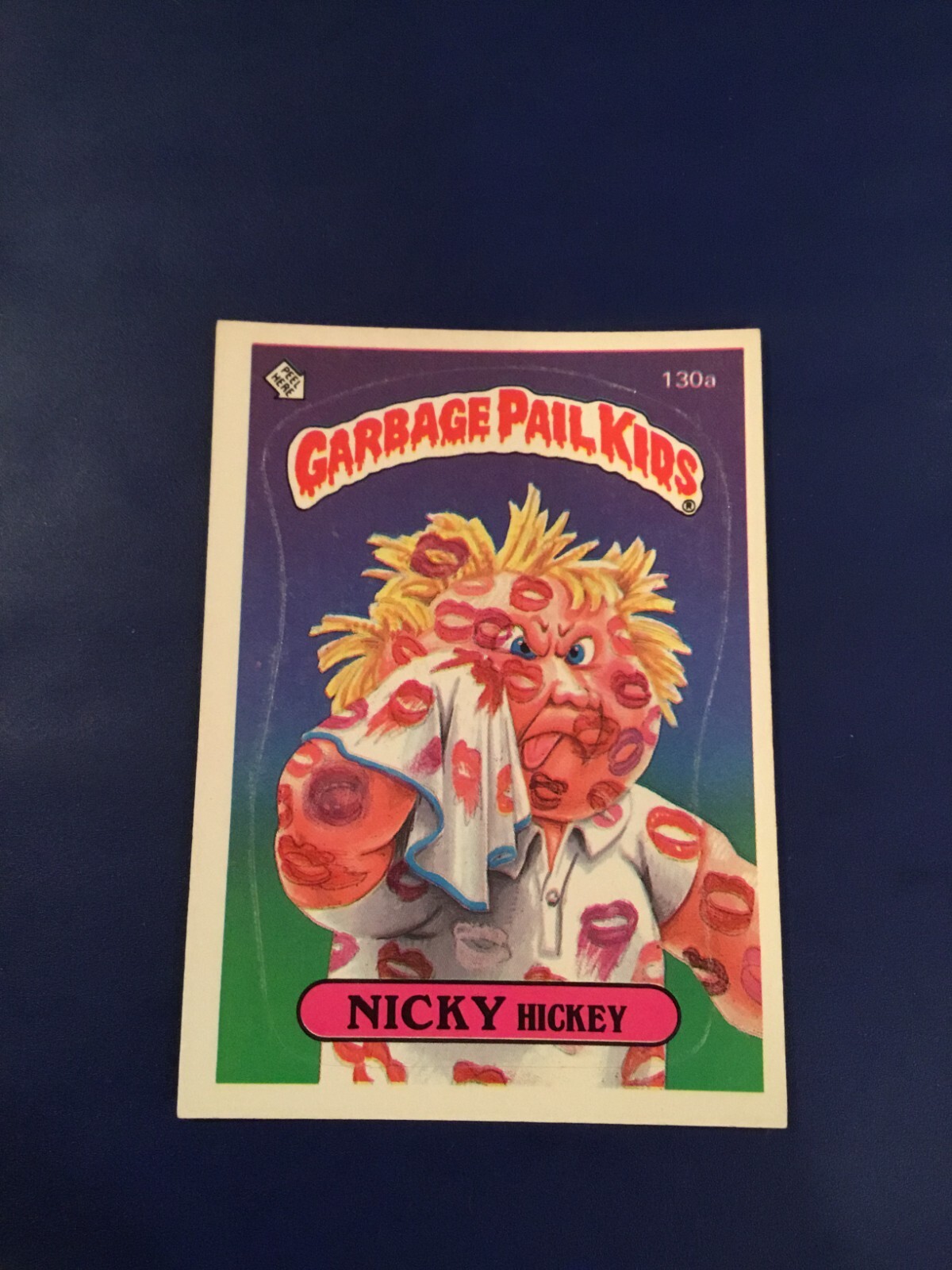 1986 Topps Garbage Pail Kids # 130a NICKY HICKEY Original Series 4 GPK ...