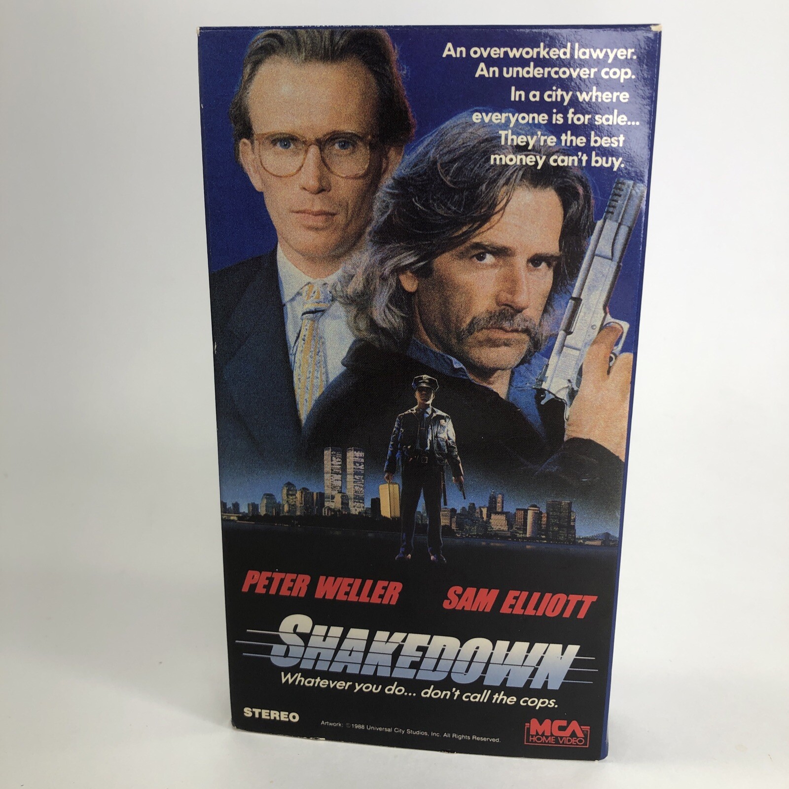 Shakedown (VHS, 1988) Police Drama, Peter Weller, Sam Elliott, Blanche ...