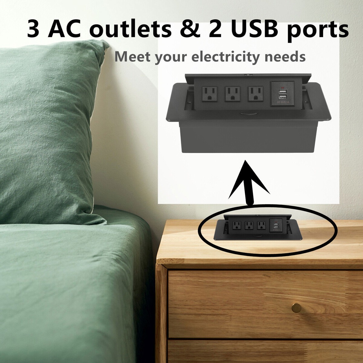 Pop Up Electrical Outlets Covered Usb Amazon.com: Hidden Pop Up Outlet