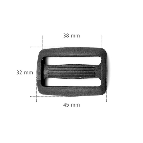 Clips à boucle latérale en plastique Delrin curseurs pour sangle 35 mm ...