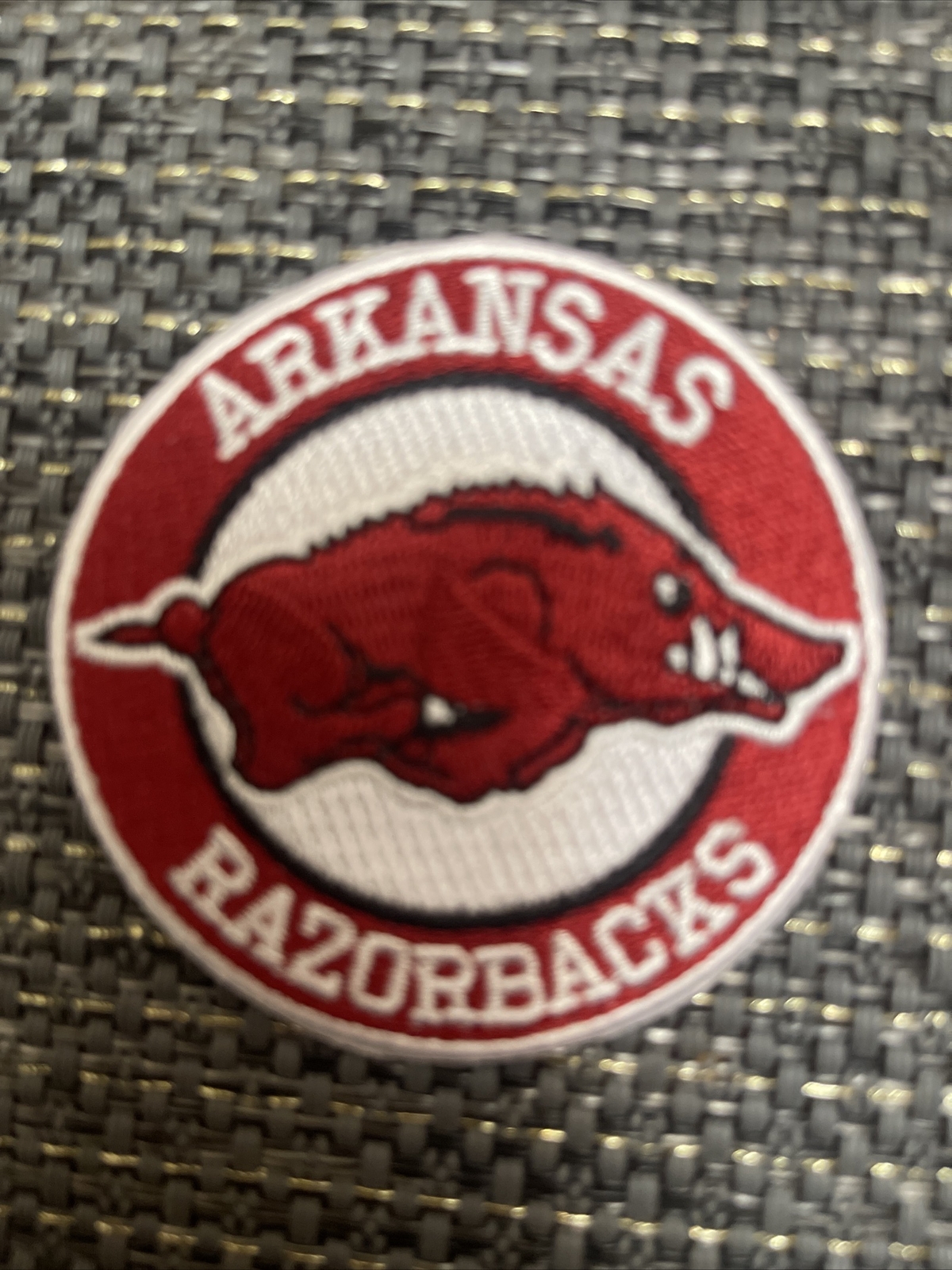 Arkansas Razorbacks HOGS Vintage Iron On Patch 2.5” X 2.5” | eBay