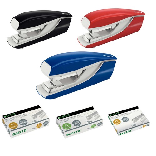 Leitz 5523 Flachheftgerät Hefter Tacker Metall 40 Blatt + 3.000 ...