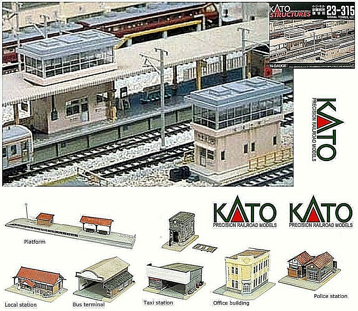 KATO 23-315 Kit N.2 Control Towers For Switches And Railway Stations In ...
