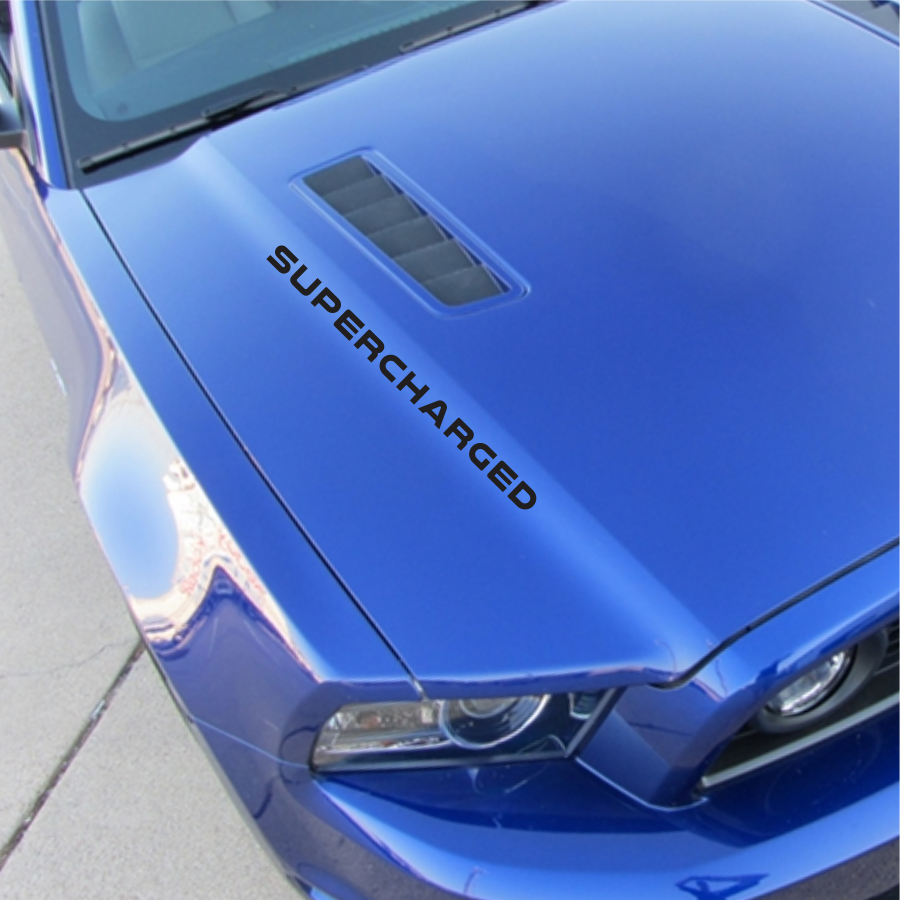 Supercharged Windshield Sticker Banner Vinyl Decal Bumper Sticker For ...