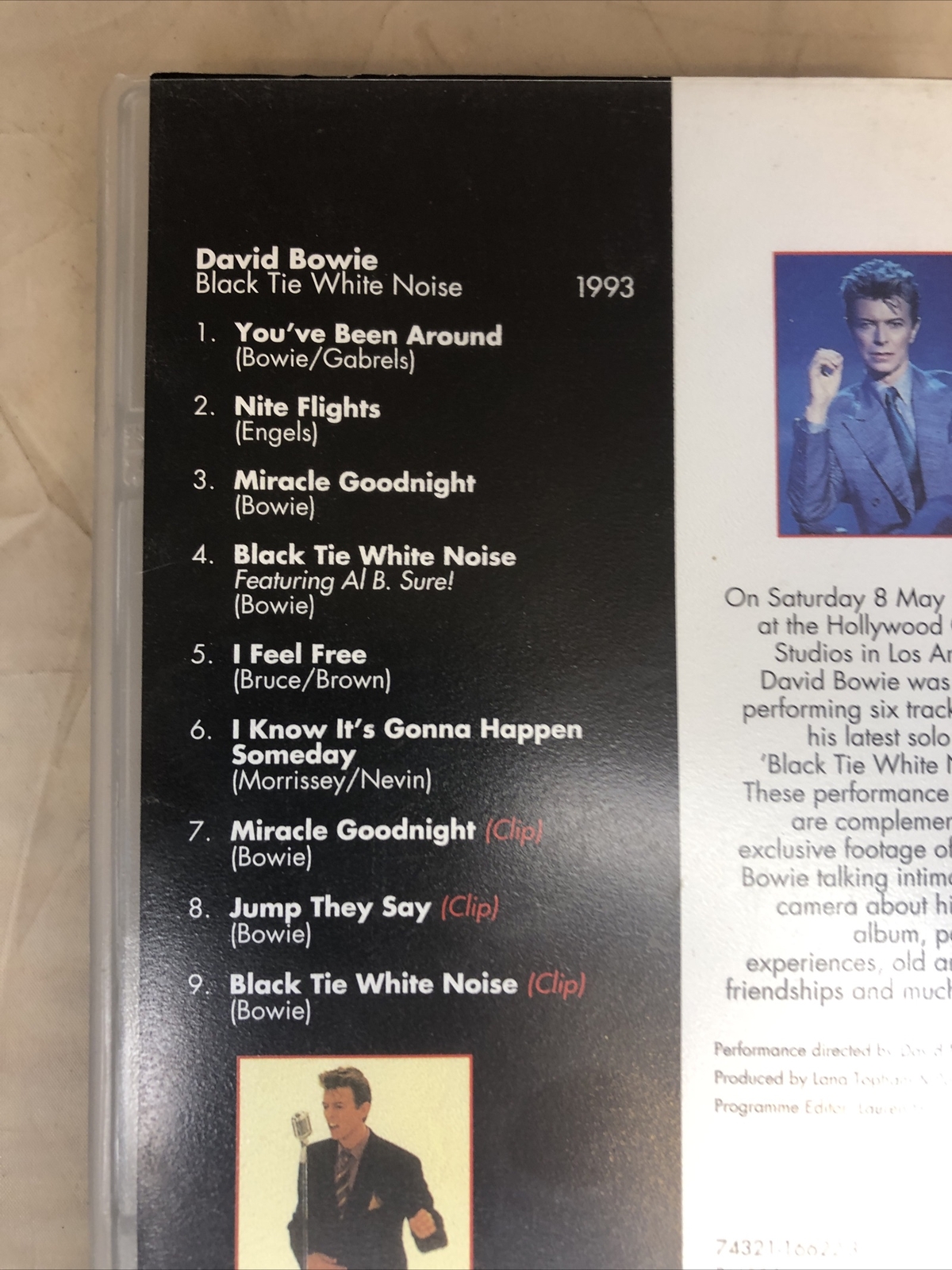 Black Tie White Noise by David Bowie VHS Oct-1993 BMG Video | eBay UK