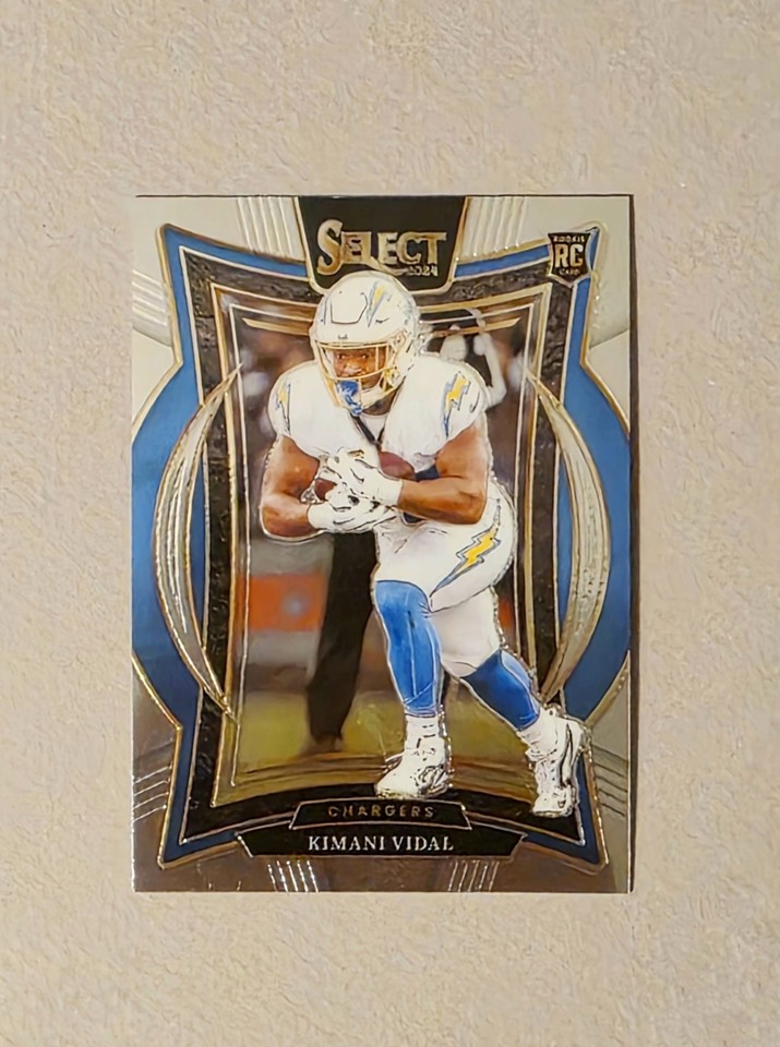 2024 Select Kimani Vidal RC Lot Chargers Base & Tri-Color Prizm Rookie ...