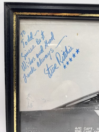 Signed By Brigadier General Steve Ritchie, USAF Flying Ace 8x10 B&W ...