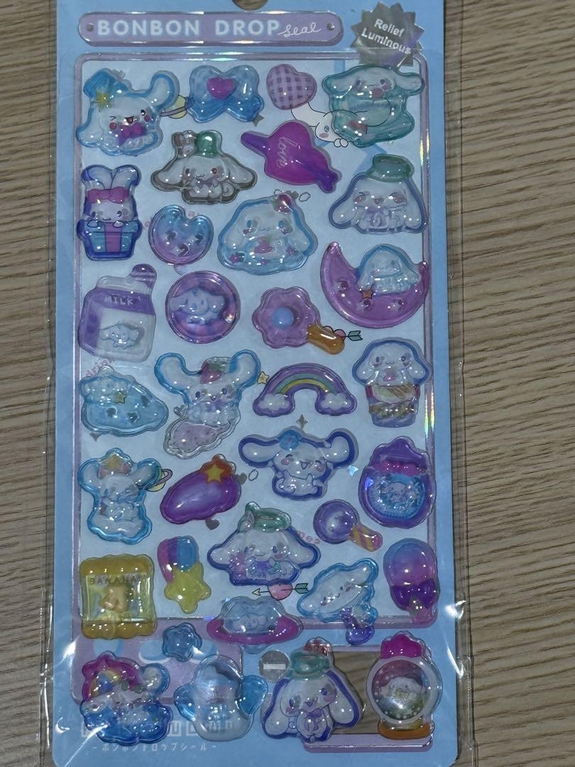 Bic Bon Bon Drop Seal Cinnamon Character Cute Clear Plastic Decor Set ...