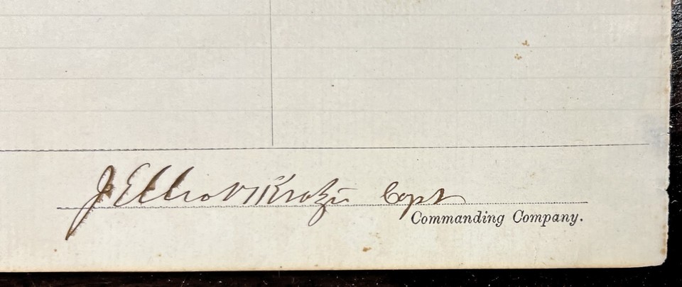 CIVIL WAR WIA GETTYSBURG CAPT 42d/190th PA INFANTRY BUCKTAIL RGT ...