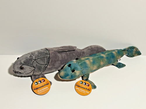 Paleozoic Pals Plush LOT - Dunkleosteus and Tiktaalik | eBay