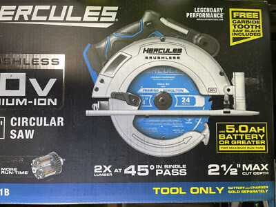 NEW HERCULES 20V Brushless Cordless 7-1/4 in. Circular Saw - Tool Only ...